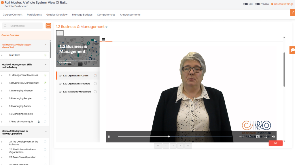 CIRO Online Learning | Chartered Institution of Railway Operators